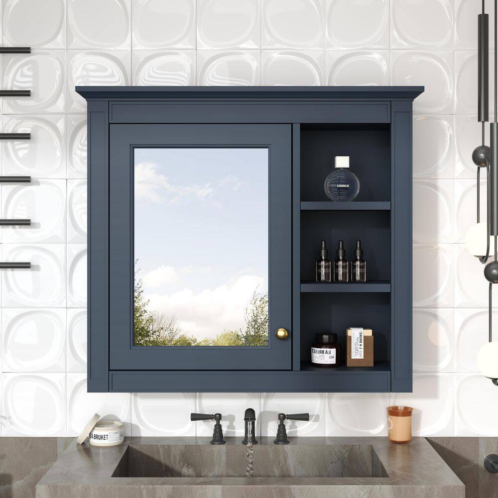 Ziyudura 30 In W X 28 In H Rectangular Mdf Board Surface Mount