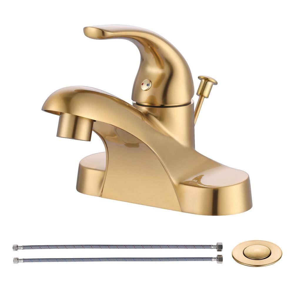 AVITAS Modern 4 in. Centerset Low Arc Single Handle Bathroom Faucet ...