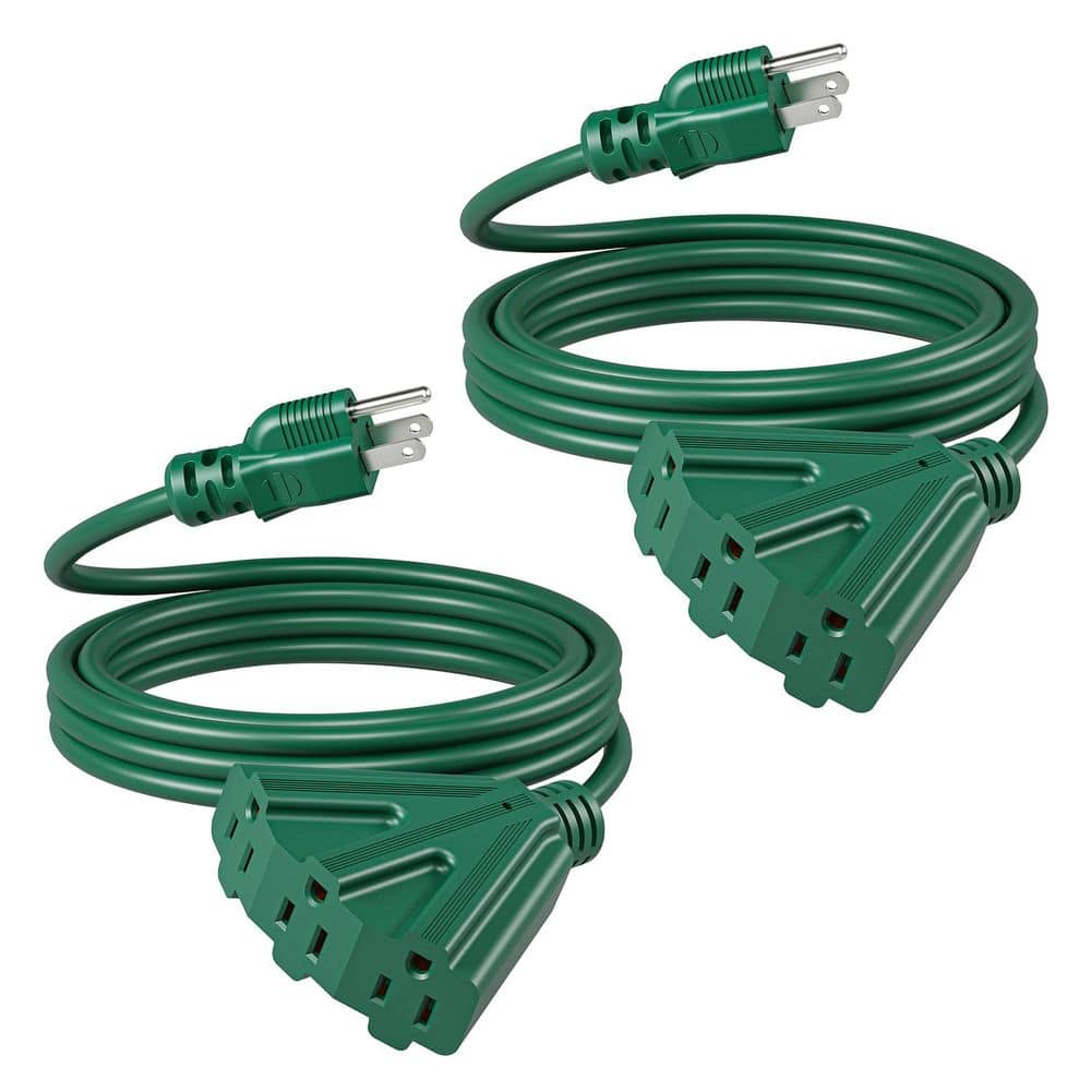 10 ft. 1625W 16/3 SJTW-Gauge 1-Conductor Outdoor Extension Cord with ...