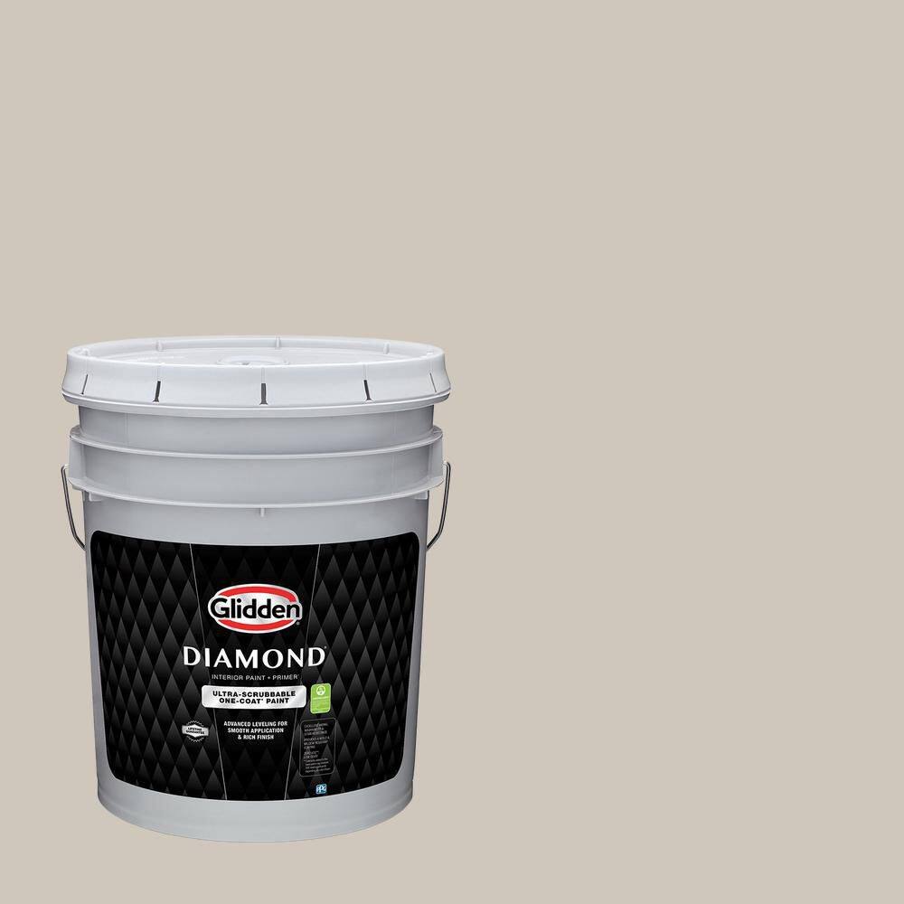 Glidden Diamond 5 gal. PPG1022-2 Intuitive Ultra-Flat Interior Paint ...