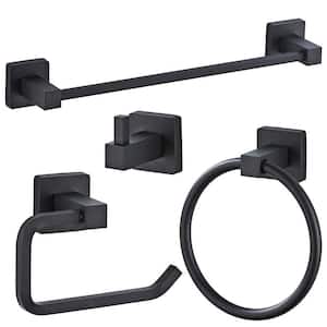 Matte Black - Black - Bathroom Hardware Sets - Bathroom Hardware - The ...