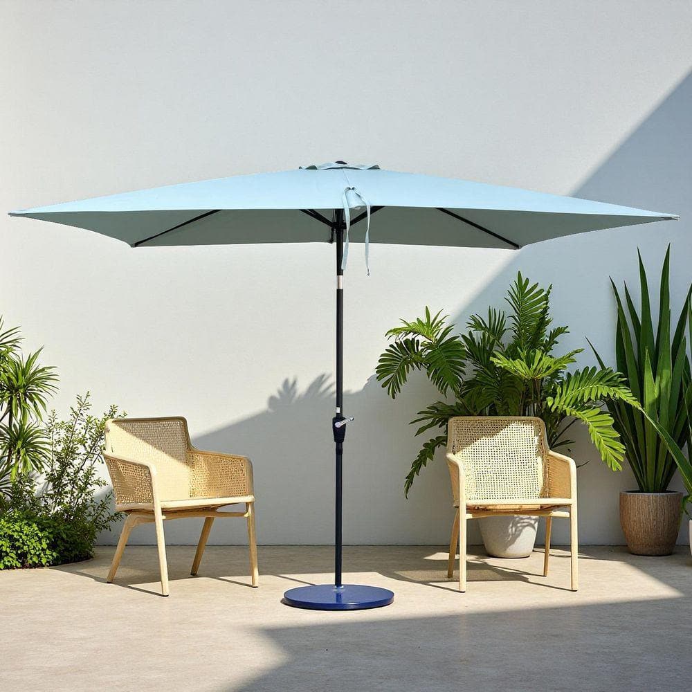ToolCat 6 ft. x 9 ft. Patio Market Umbrella Outdoor Waterproof Umbrella ...