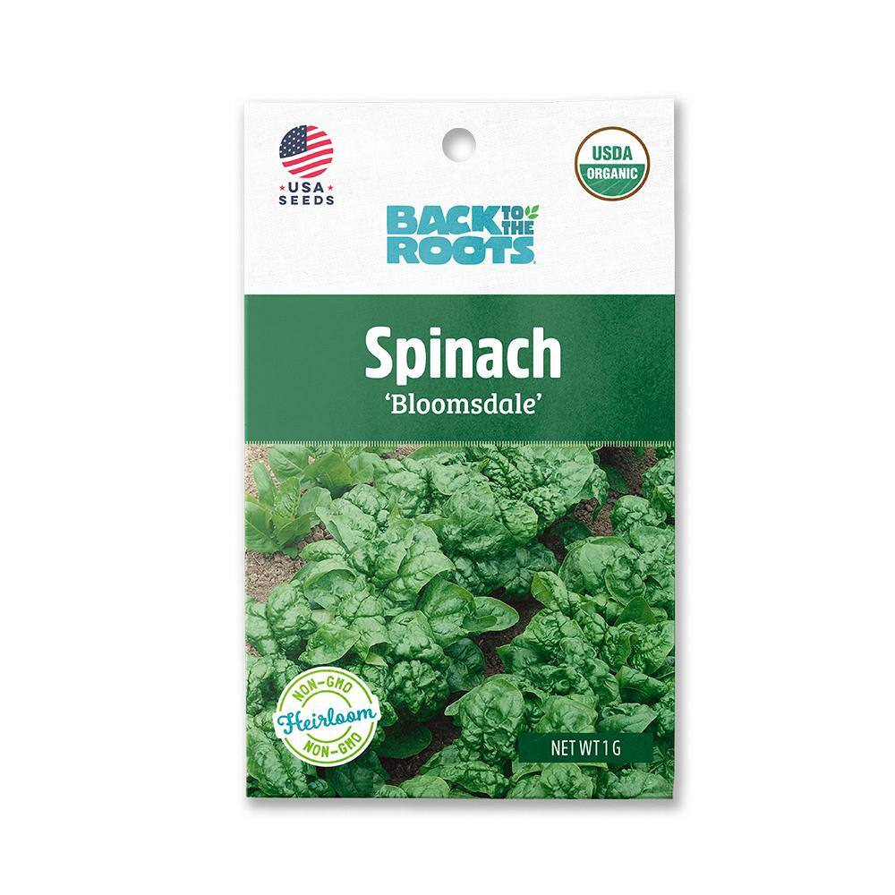 Back to the Roots Organic Bloomsdale Spinach Seed (1-Pack) 46031 - The ...