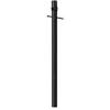 SOLUS 8 ft. Black Outdoor Lamp Post Traditional In Ground Light Pole ...