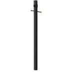 SOLUS 8 ft. Black Outdoor Lamp Post Traditional In Ground Light Pole ...