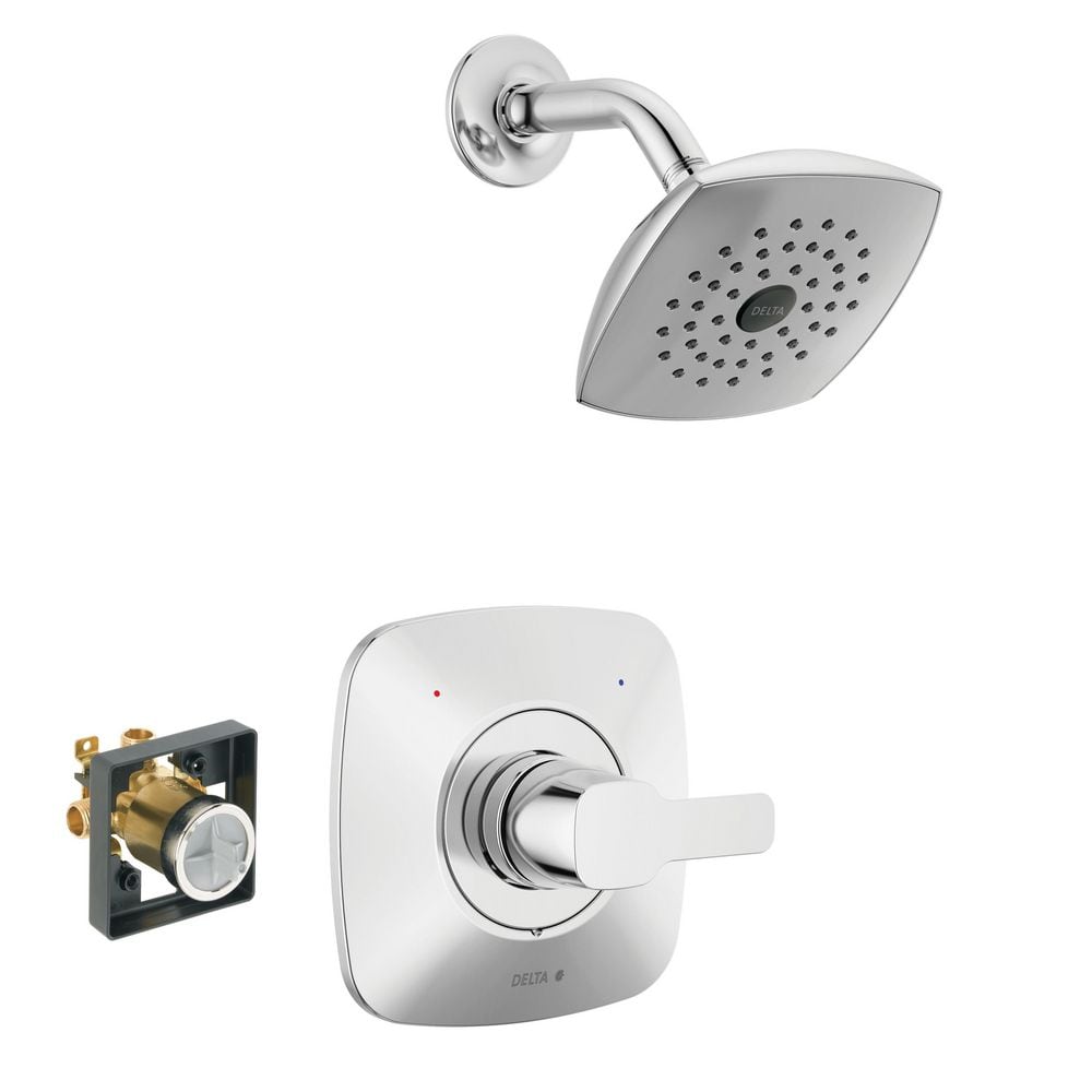 Reviews for Delta Modern Single Handle 1-Spray Shower Faucet 1.75 GPM ...