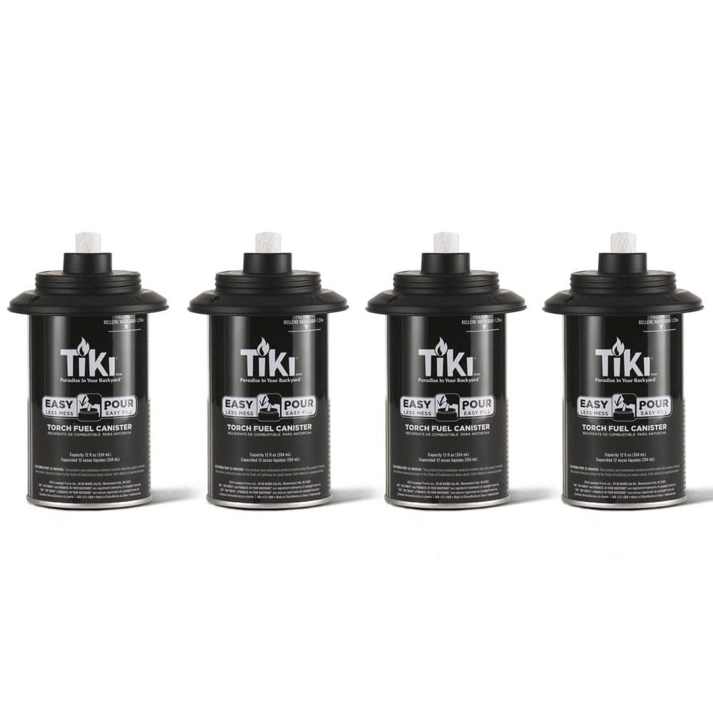 TIKI 12 oz. Torch Replacement Canister with Easy Pour System (4-Pack ...