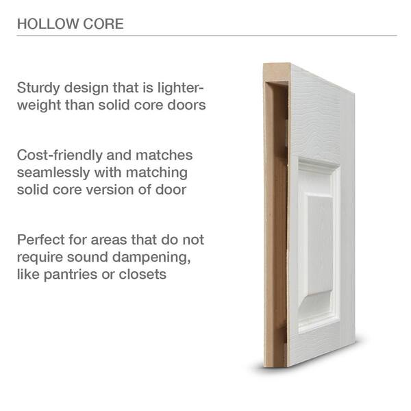 JELD-WEN 24 in. x 80 in. Santa Fe Hazelnut Stain Right-Hand Molded ...