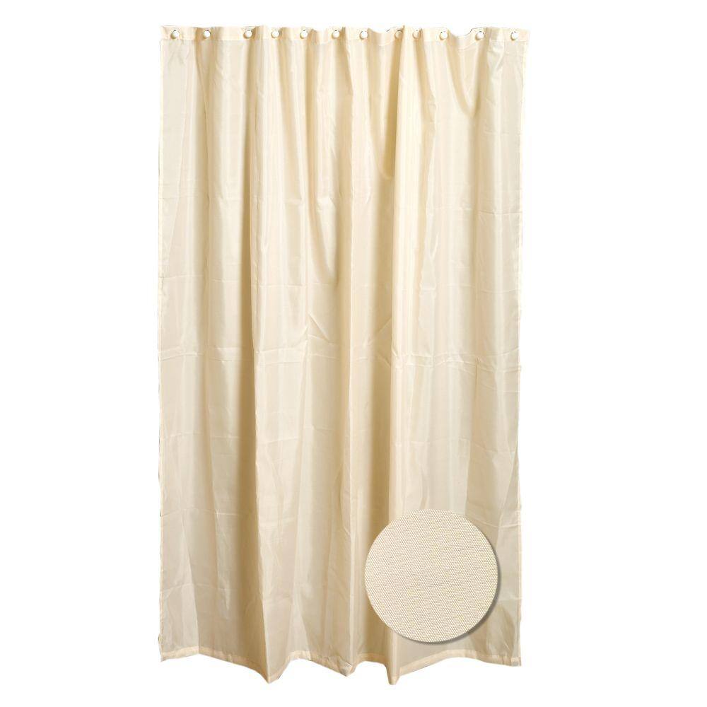 72 in. Fabric Shower Curtain Liner in Cashmere H36FF04 - The Home Depot