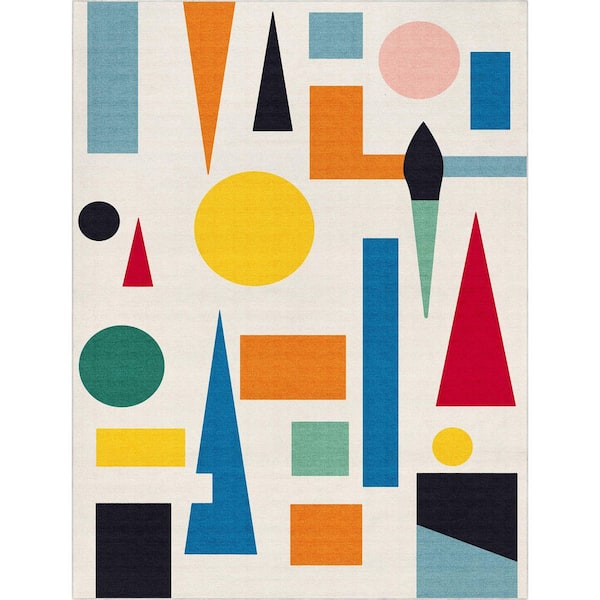 Well Woven Crayola Abstract Art Color Blast Modern, Abstract, Multi ...