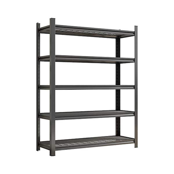 Siavonce Storage Shelves with 5 Adjustable Levels, Garage Storage ...
