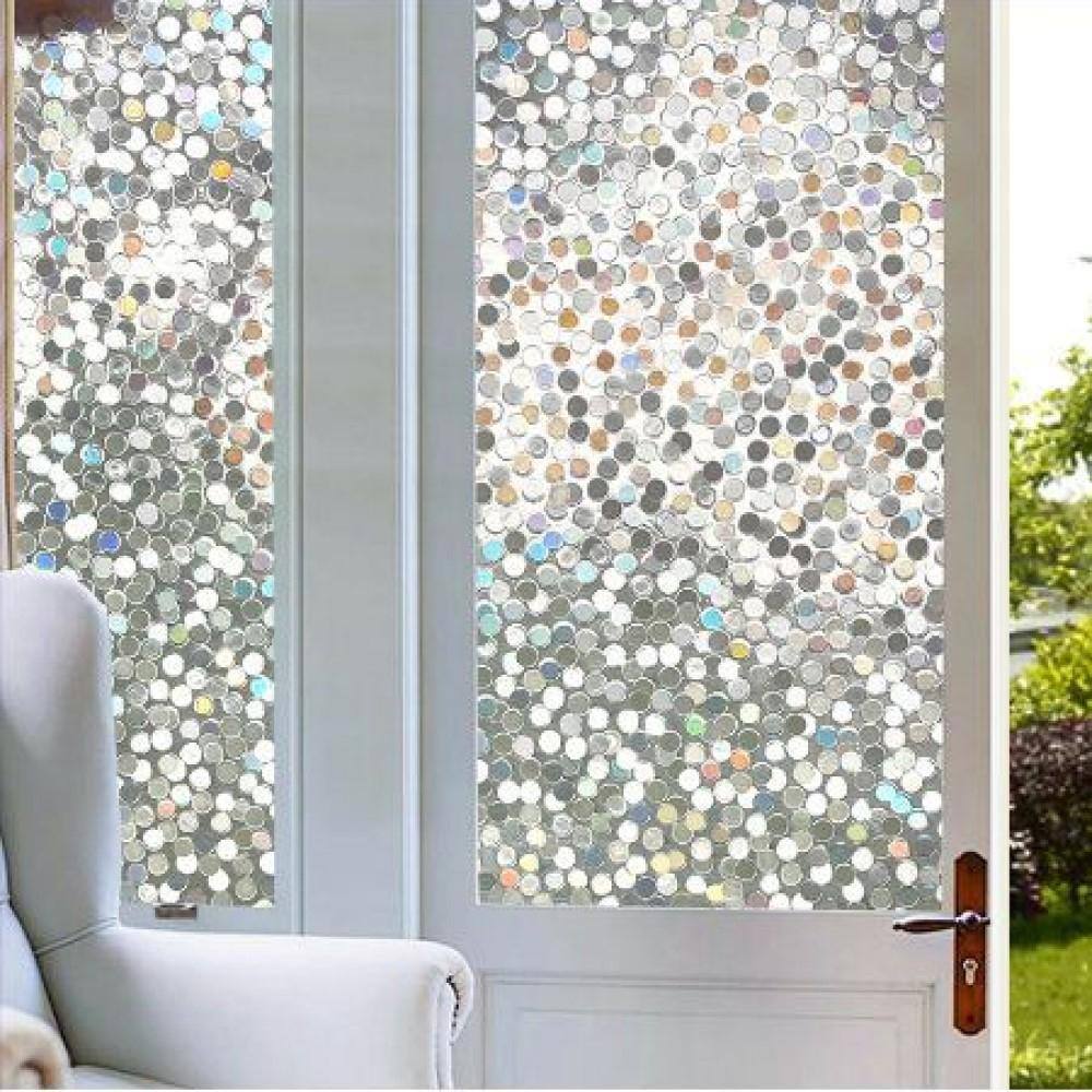 Shatex Electrostatic Laser dots Decorative Window Film，78.7*35.4 Inch ...