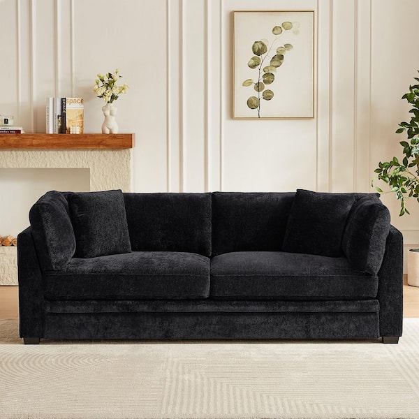CHRISTOPHER KNIGHT HOME Boris Modern 83.5 in. Flared Arms Upholstered ...