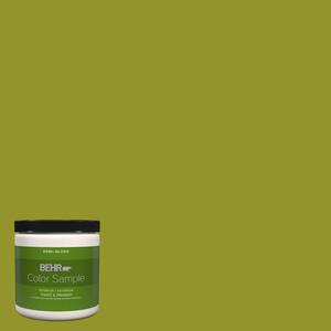 BEHR PREMIUM PLUS 1 qt. #P350-7 Lazy Lizard Satin Enamel Exterior Paint ...