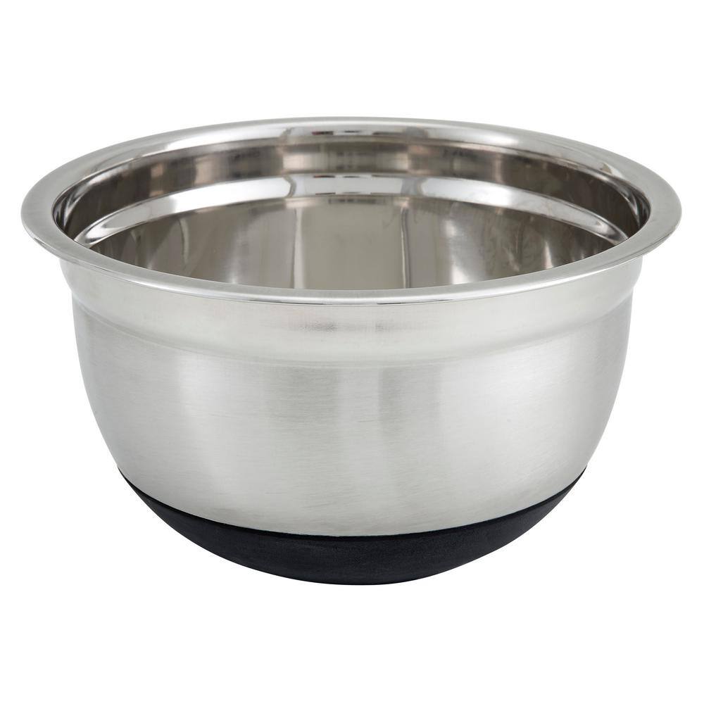 Winco 5 qt. Stainless Steel Mixing Bowl MXRU-500 - The Home Depot