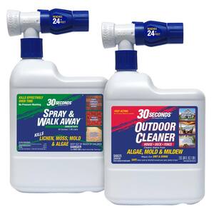 30 Seconds 1 Gal. Outdoor Cleaner Concentrate and 64 oz. Ready-To-Spray ...