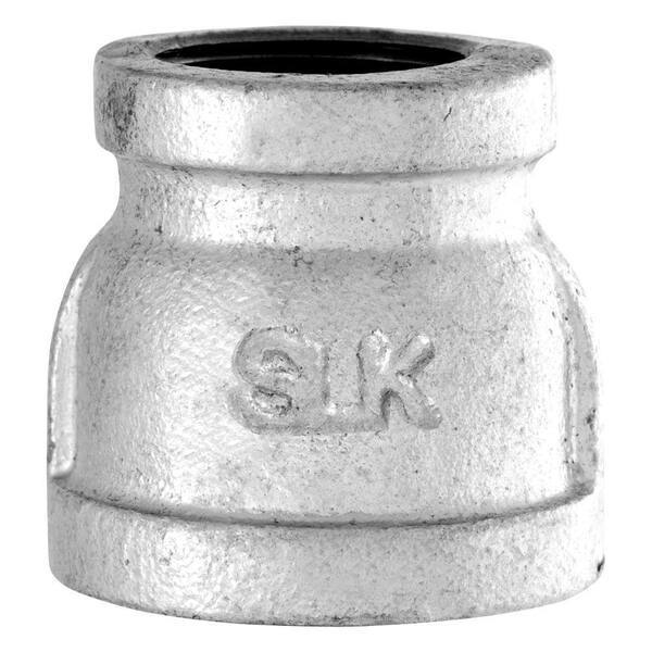 STZ 1/2 in. x 1/4 in. Galvanized Iron Reducing Coupling 311 RC-1214 - The Home Depot