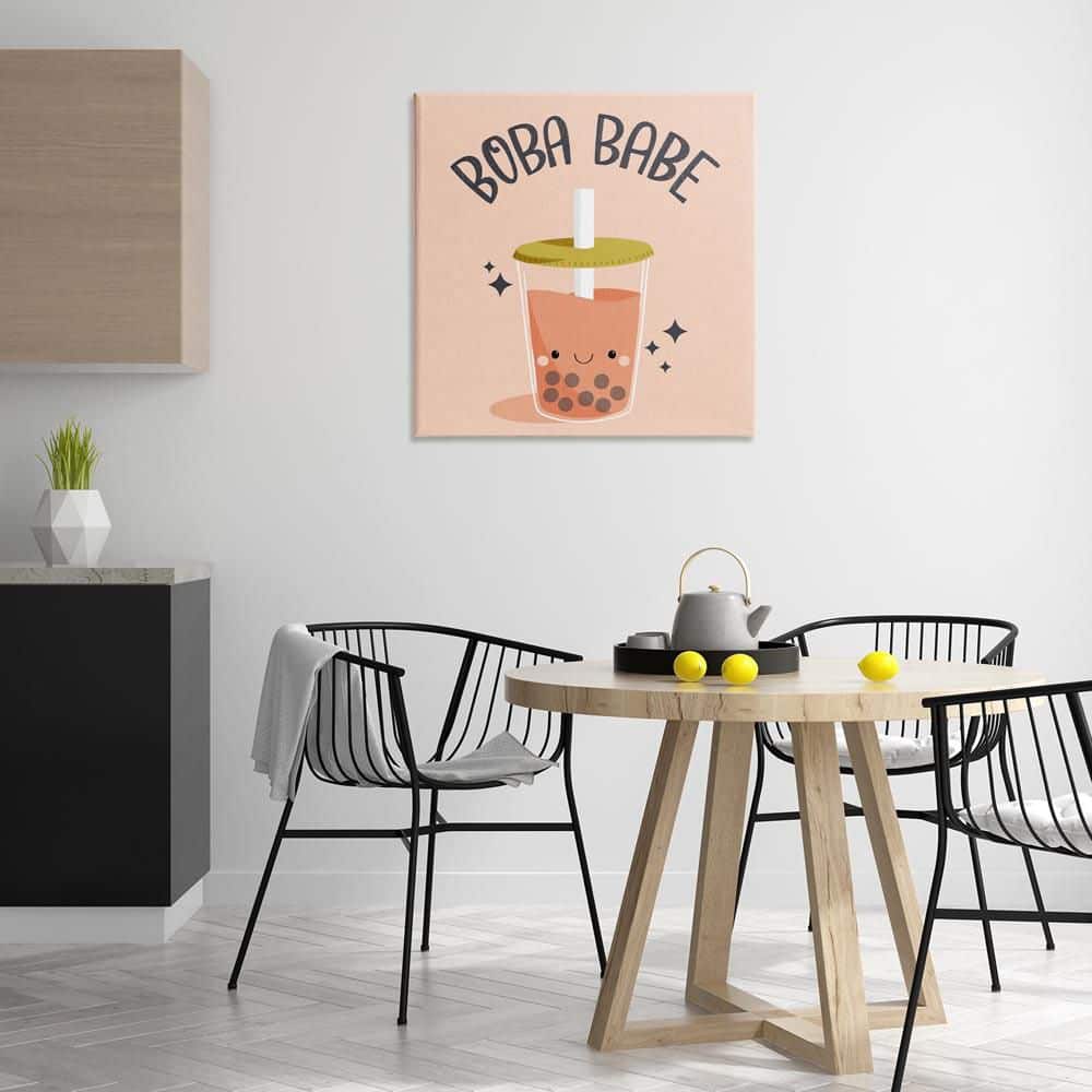 Stupell Industries Boba Babe Bubble Tea by Sarah Hickman Unframed ...