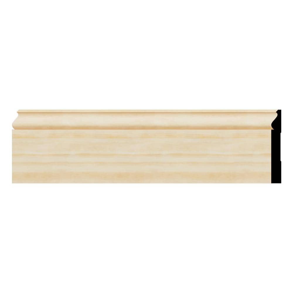 Ekena Millwork WM163 0.56 in. D x 5.25 in. W x 96 in. L Wood Pine ...