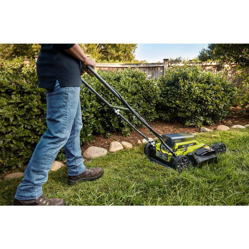 RYOBI RY401010BTLVNM 40V 18 in. 2-in-1 Cordless Battery Walk Behind ...