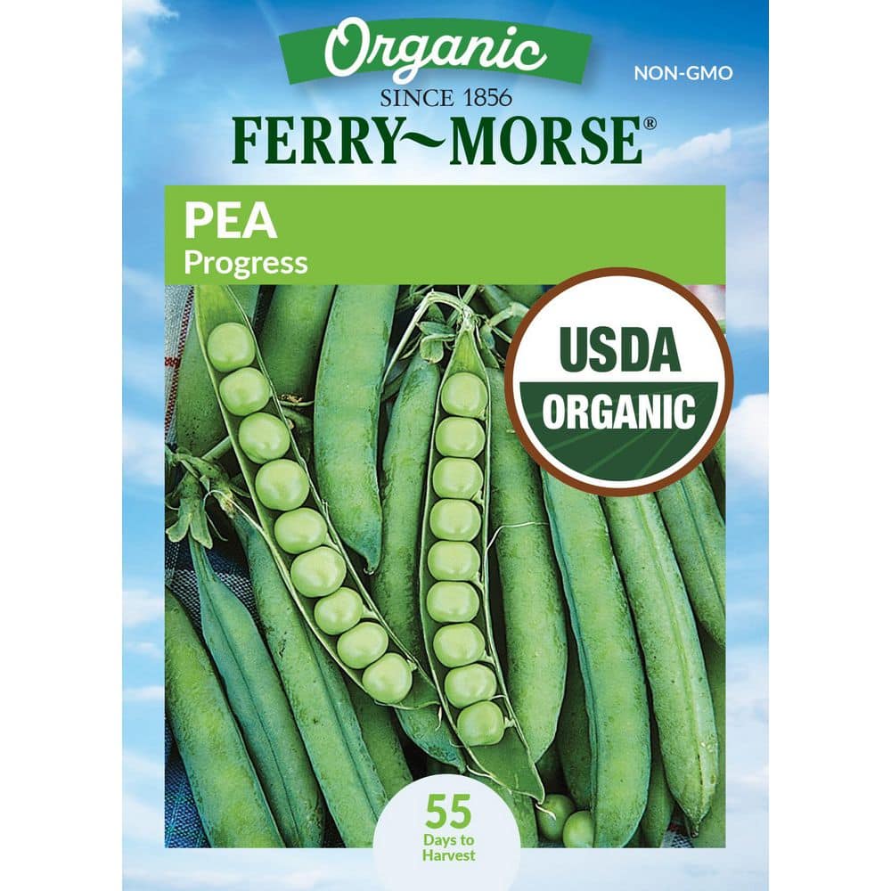 Ferry-Morse Organic Pea Progress Vegetable Seeds 8422 - The Home Depot