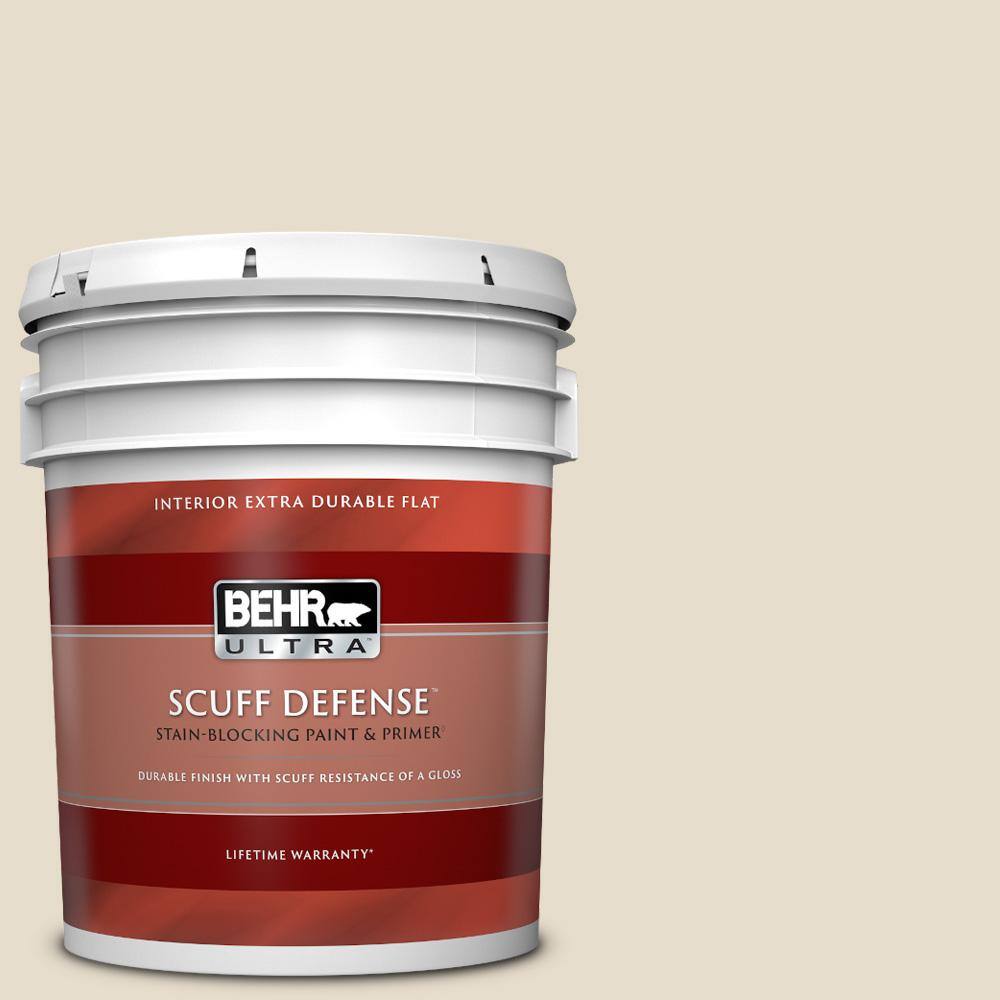 BEHR ULTRA 5 gal. #PPL-60 Toasted Barley Extra-Durable Flat Interior ...