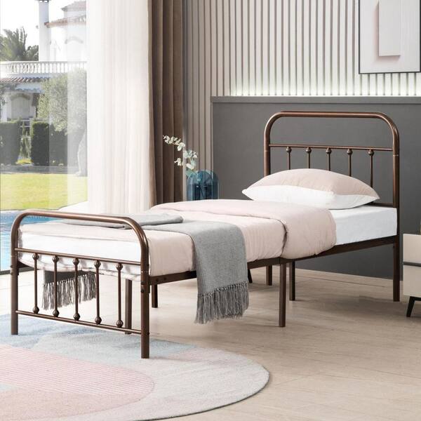 Bronze twin bed frame store