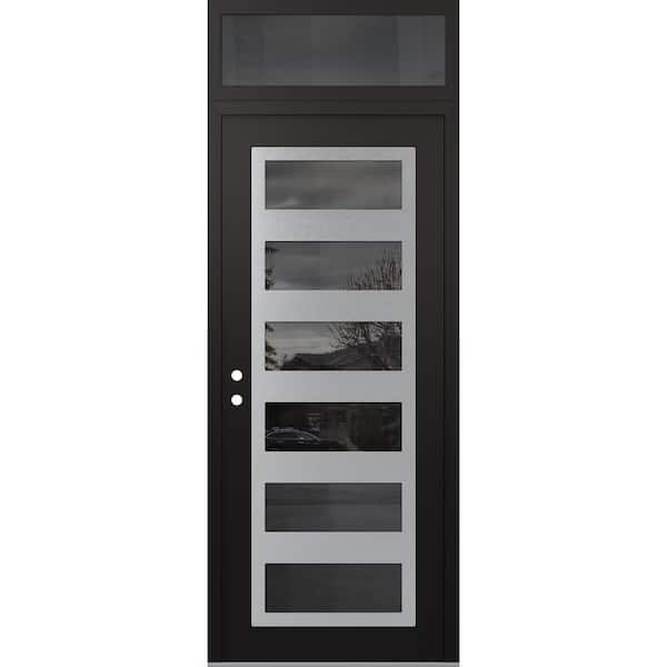 Tessari Doors C9 36 in. x 96 in. Silver P Right-Hand/Inswing Mirrored ...