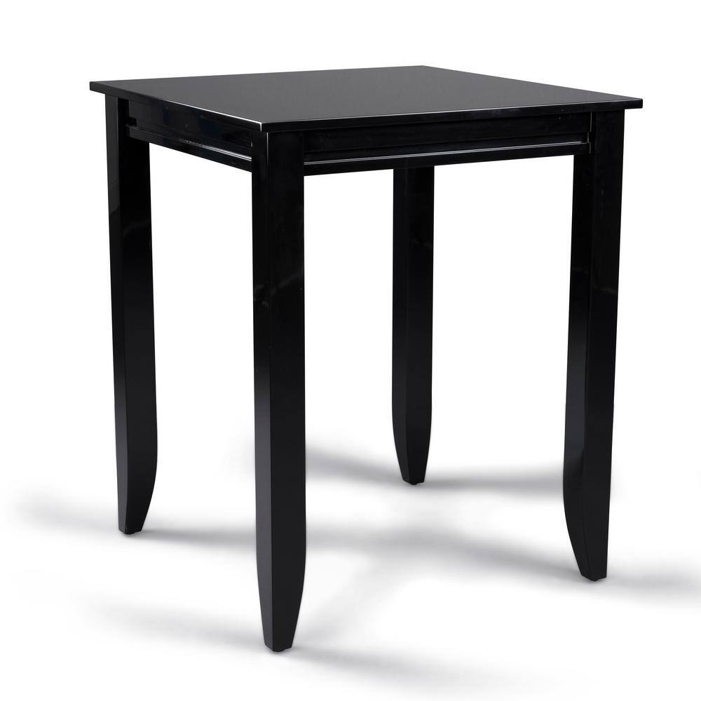 HOMESTYLES Linear Black High Dining Table 8002-35 - The Home Depot