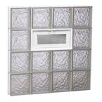 Clearly Secure 31 in. x 31 in. x 3.125 in. Frameless Wave Pattern ...