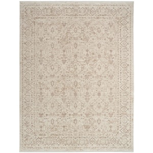 Nourison Outlines Ivory Grey 4 ft. x 6 ft. All-over design Traditional ...