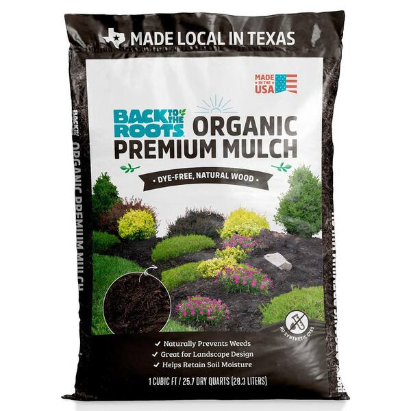 Back to the Roots Organic Texas Bark Bagged Mulch (1 cu. ft. Bag) 47083 ...