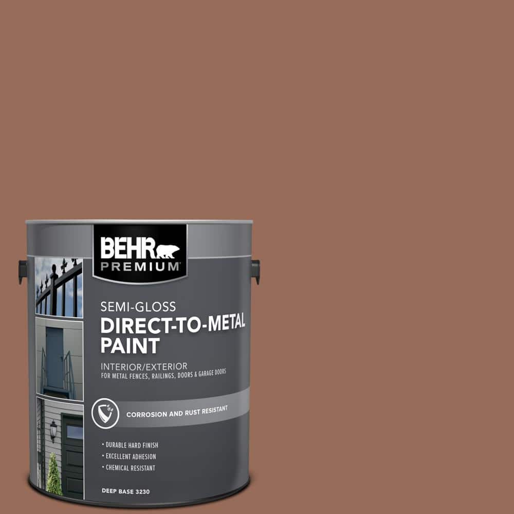 BEHR PREMIUM 1 gal. #S200-6 Timeless Copper Semi-Gloss Direct to Metal ...