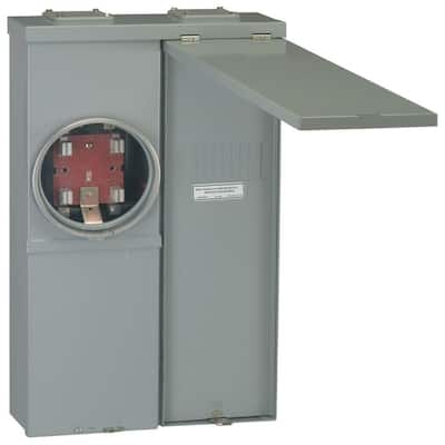 GE 200 Amp 20 Space 40 Circuit Outdoor Combination Main Breaker ...