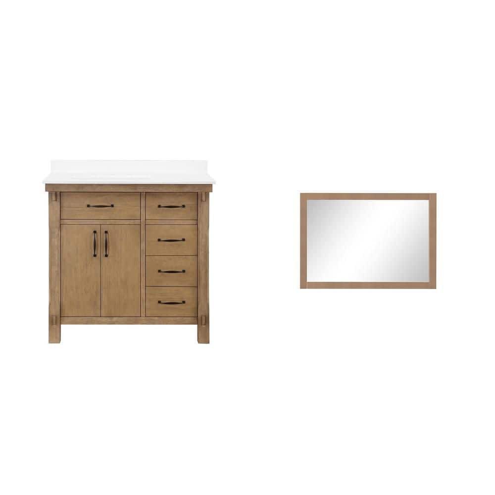 Home Decorators Collection Bellington 36 in. Almond Toffee Vanity with ...