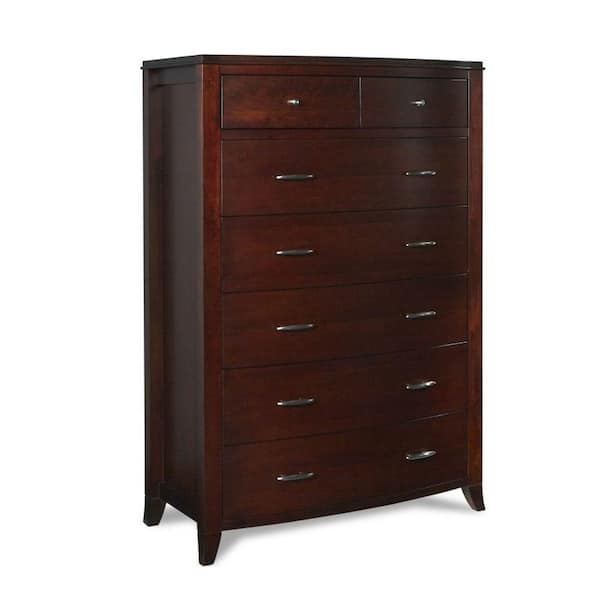 Benjara 19 in. Brown 7-Drawer Wooden Chest of Drawers BM187846 - The ...