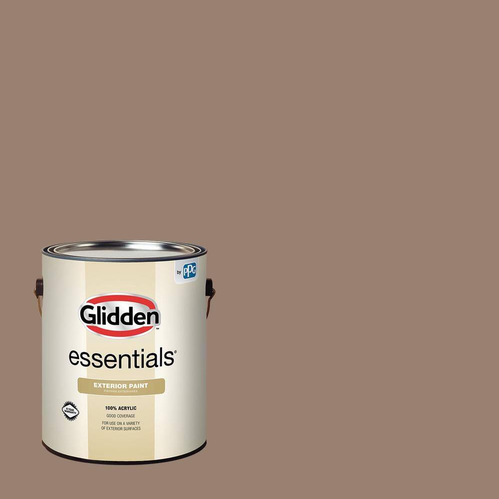 Glidden Essentials 1-gal. PPG1020-4 El Capitan Semi-Gloss Exterior ...