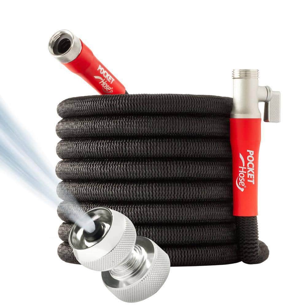 3/4 in. x 75 ft. Expandable Garden Hose with Turbo Shot Nozzle 17824-6 ...