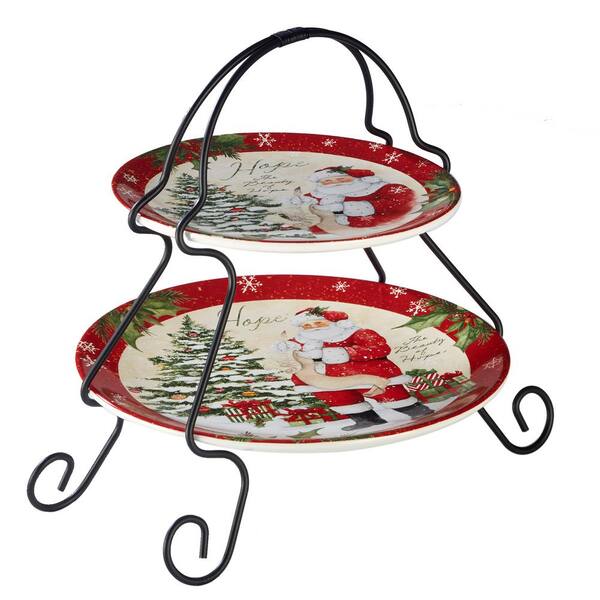Certified International Holiday Wishes by Susan Winget 2-Tier Server ... Certified International Holiday Wishes by Susan Winget 2-Tier Server ...