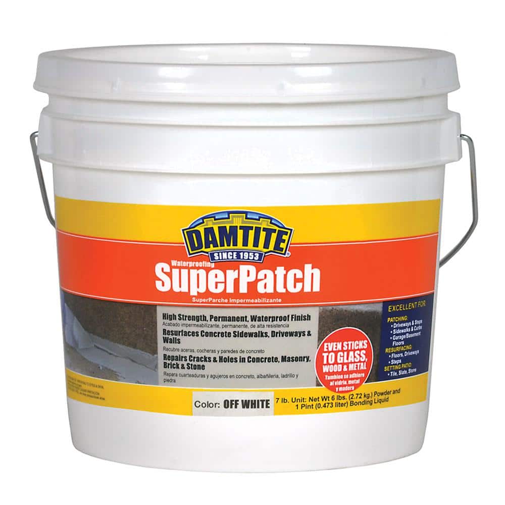 DAMTITE 7 lb. SuperPatch Concrete Repair in Off-White 04071 - The Home Depot
