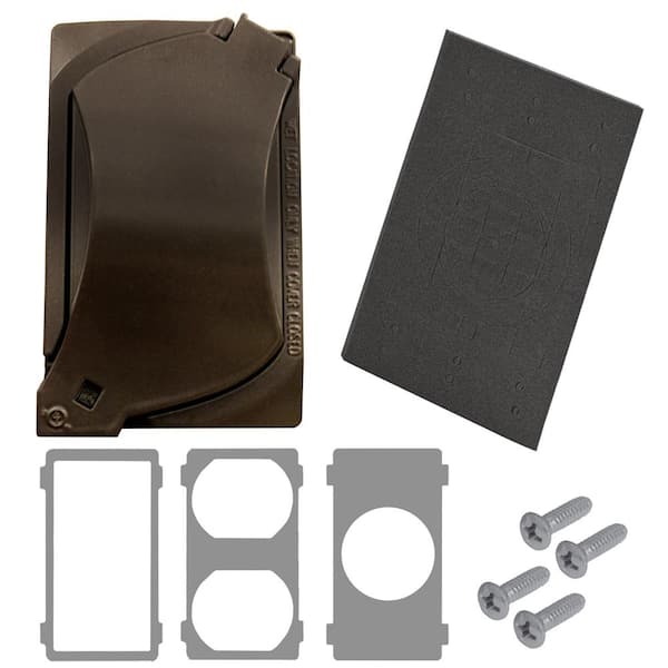 Commercial Electric 1-Gang Metal Weatherproof Universal Electrical ...