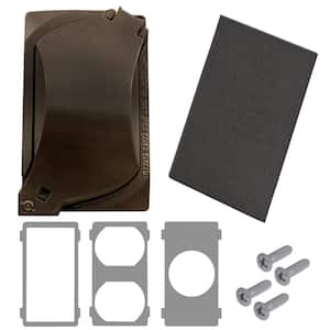 Commercial Electric 1-Gang Non-Metallic Weatherproof Blank Electrical ...