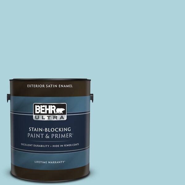 BEHR ULTRA 1 gal. #MQ4-55 Balboa Satin Enamel Exterior Paint & Primer ...