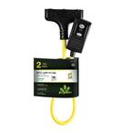 Yellow Jacket 2 ft. 12/3 SJTW In-Line GFCI Heavy-Duty Cord with Power ...
