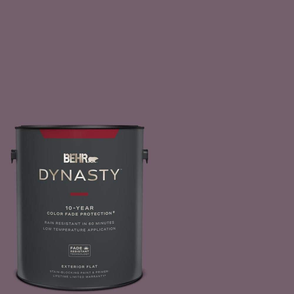BEHR DYNASTY 1 gal. #MQ1-38 Smoked Mulberry Flat Exterior Stain ...