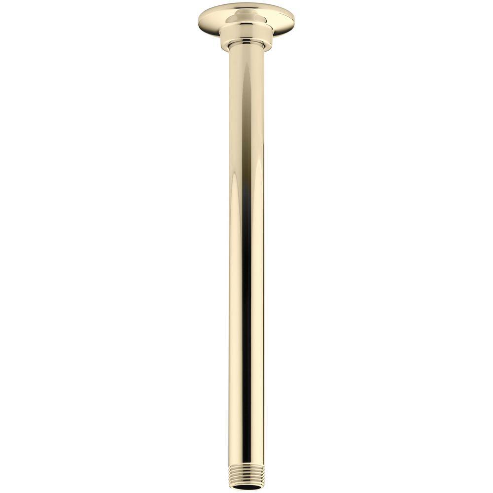 KOHLER 12 in. Ceiling Mount Rainhead Arm and Flange in Vibrant French ...