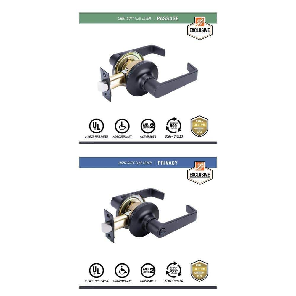 Universal Hardware Light Duty Commercial Lever Combo: Passage and ...