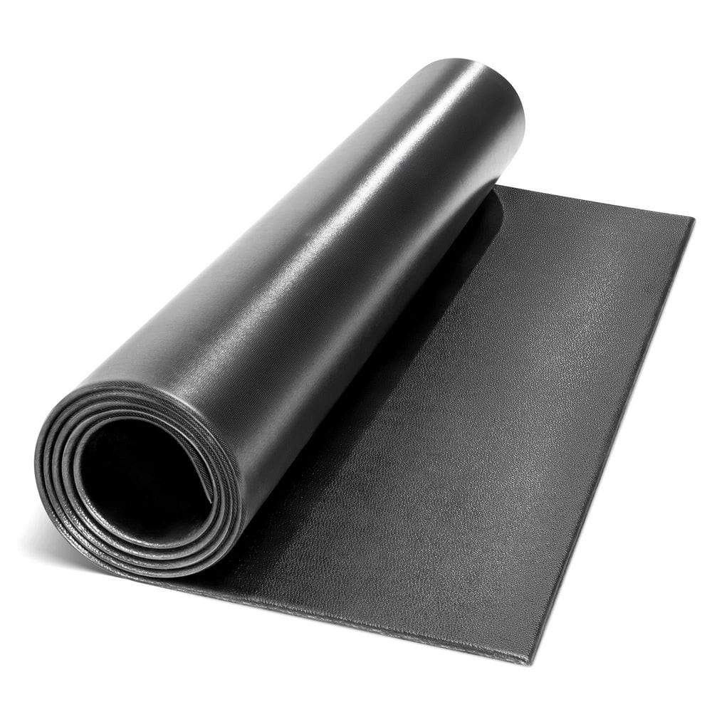 Black 36 in. W x 78 in. L x 0.25 in. T EVA Foam Gym Flooring Mat (19.5 ...