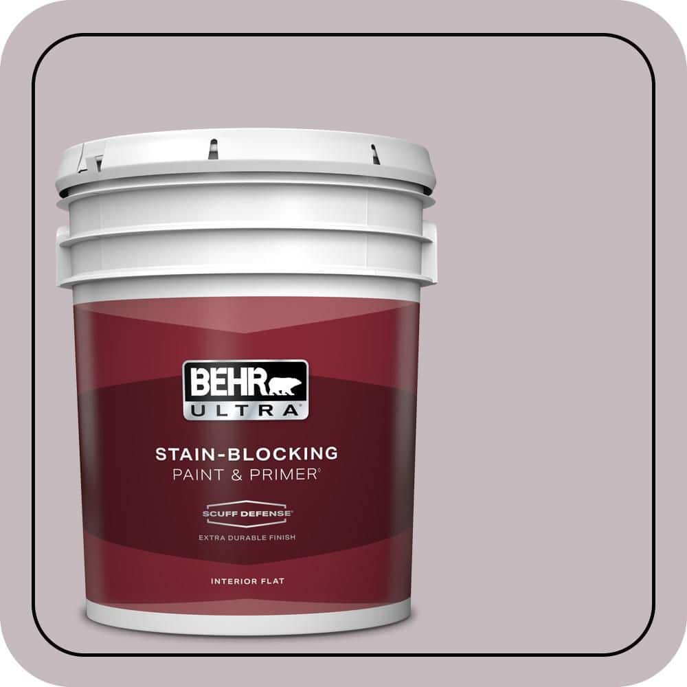 BEHR ULTRA 5 gal. #N110-2 Mulberry Stain Extra Durable Flat Interior ...