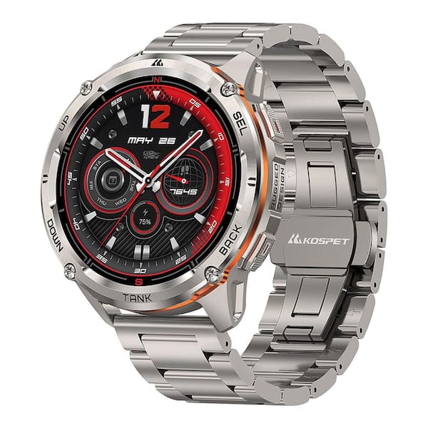 TANK T3 Ultra 2 AMOLED GPS Smartwatch 1.89 x 0.54 in. Silver P-TUS002-S ...